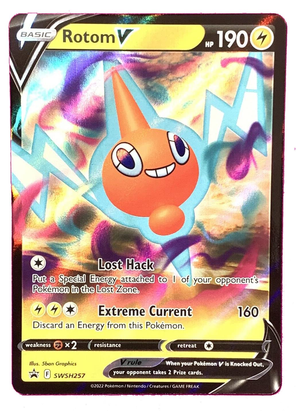 Pokémon - Rotom V SWSH257 Lost Origin - Black Star Promo - Holo Foil Card