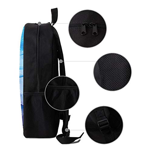 Ponxn Marshmallow Backpack School Student Books Bag Laptop Notebook PC Shoulder Bag, Pattern F, Large