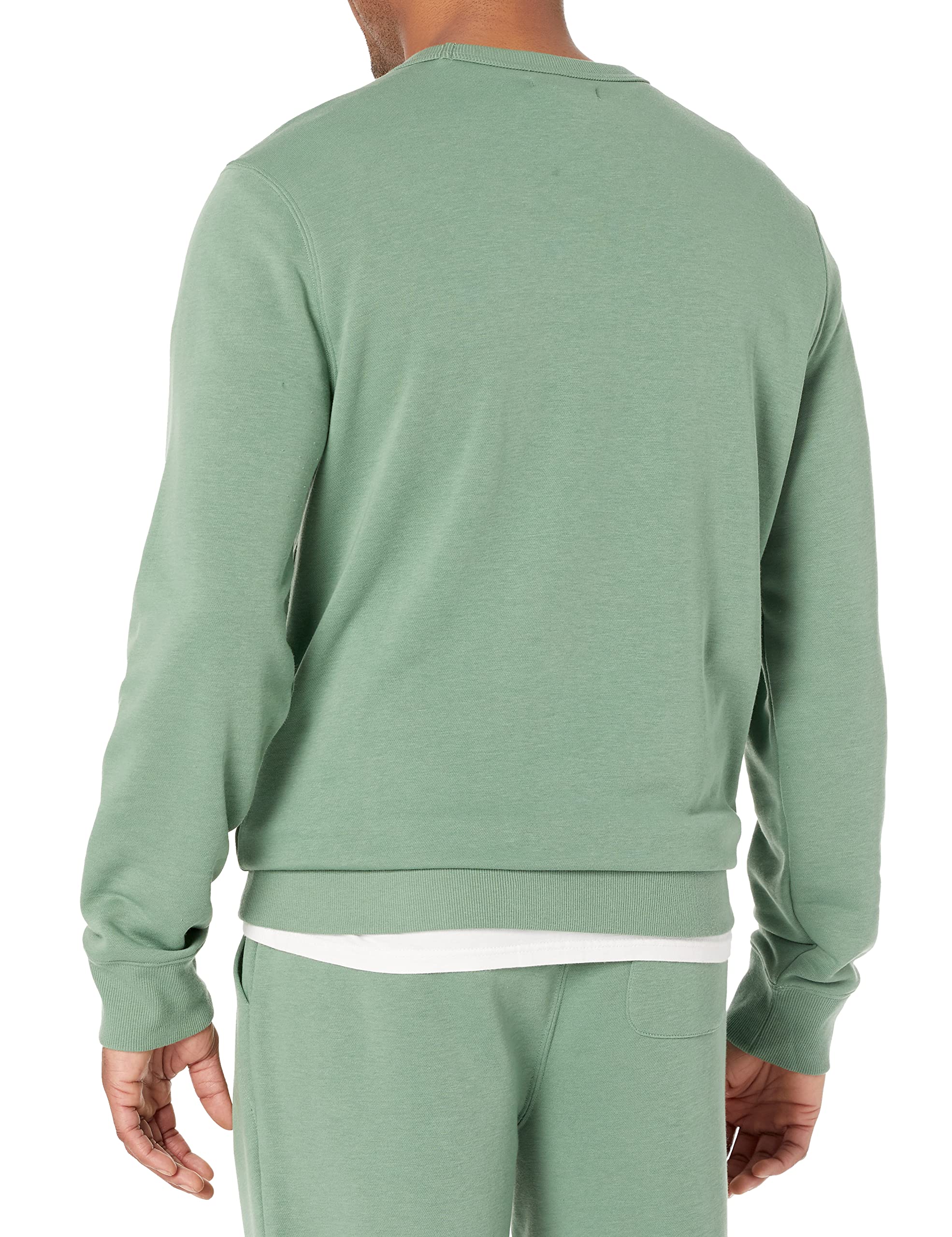 Amazon Essentials men's Crewneck Sweatshirt, Lightweight Long-Sleeve French Terry, Sage Green, X-Large, (Available in Big & Tall)