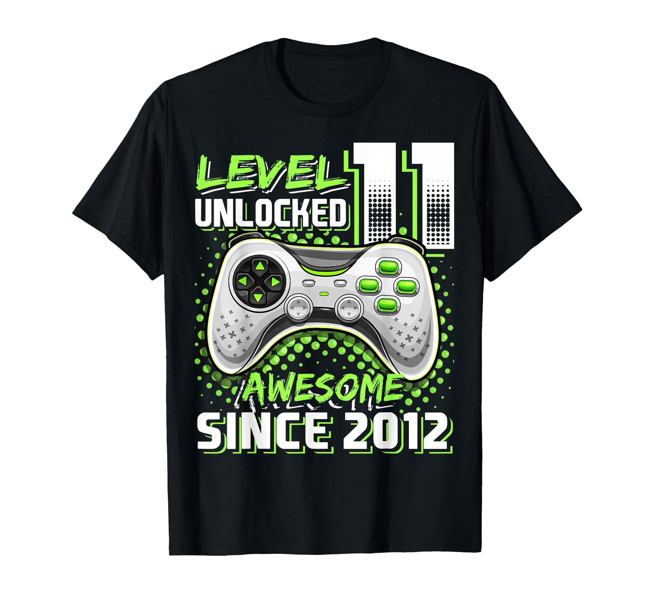 Level 11 Unlocked Awesome 2012 Video Game 11th Birthday Boy T-Shirt