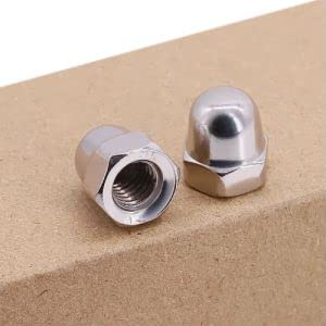 M4-0.7 (100 Pcs) Acorn Cap Nut, 304 Stainless Steel 18/8, Hex Drive, Hex Dome Head Cap Nut, DIN1587
