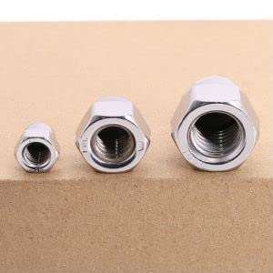 M5-0.8 (100 Pcs) Acorn Cap Nut, 304 Stainless Steel 18/8, Hex Drive, Hex Dome Head Cap Nut, DIN1587