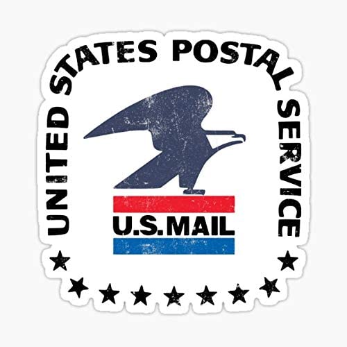 Vintage US Postal Service Us Mail Sticker | Vinyl | Decal for Car Bumper, Window, Laptop, Truck, Van, Water Bottle, Books Etc |Waterproof| 5"