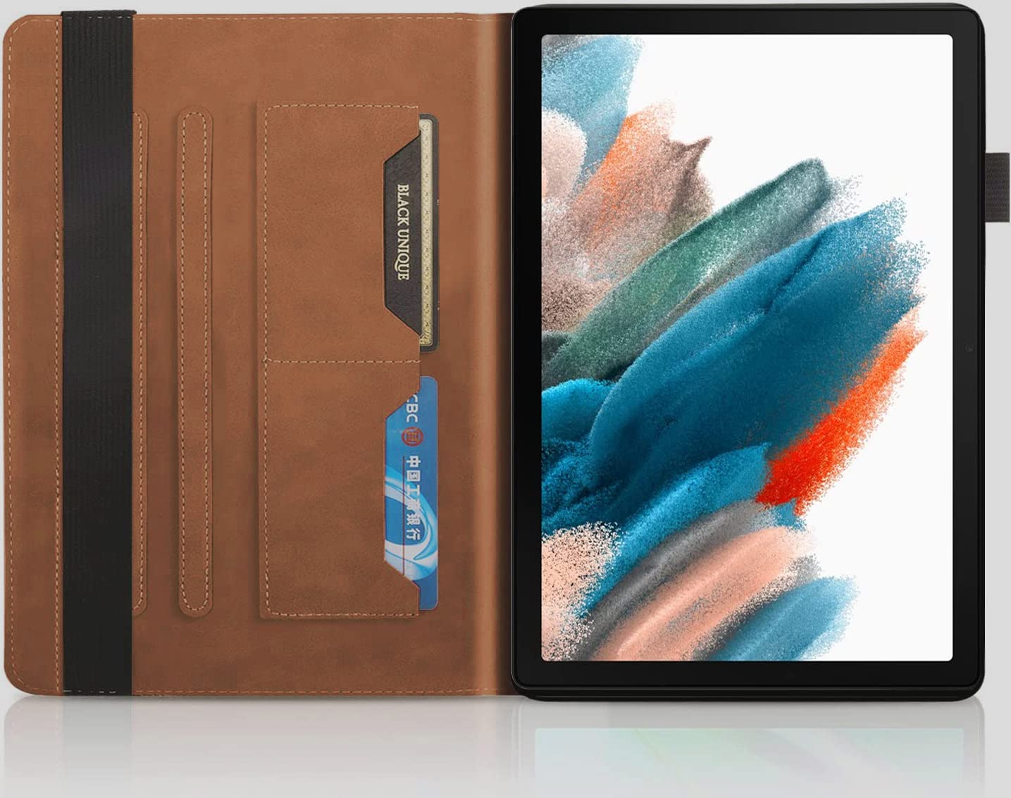 Case for Samsung Galaxy Tab A8 10.5'' 2022 Case SM-X200/X205/X207 Business PU Leather Cover Slim Lightweight Flip Stand Shell & cardholder Full Protective Case for Galaxy Tab A8 10.5 Tablet-Dark Blue