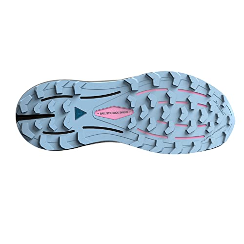 Brooks Women's Cascadia 16 Trail Running Shoe - Blue/Black/Yellow - 8.5 Medium