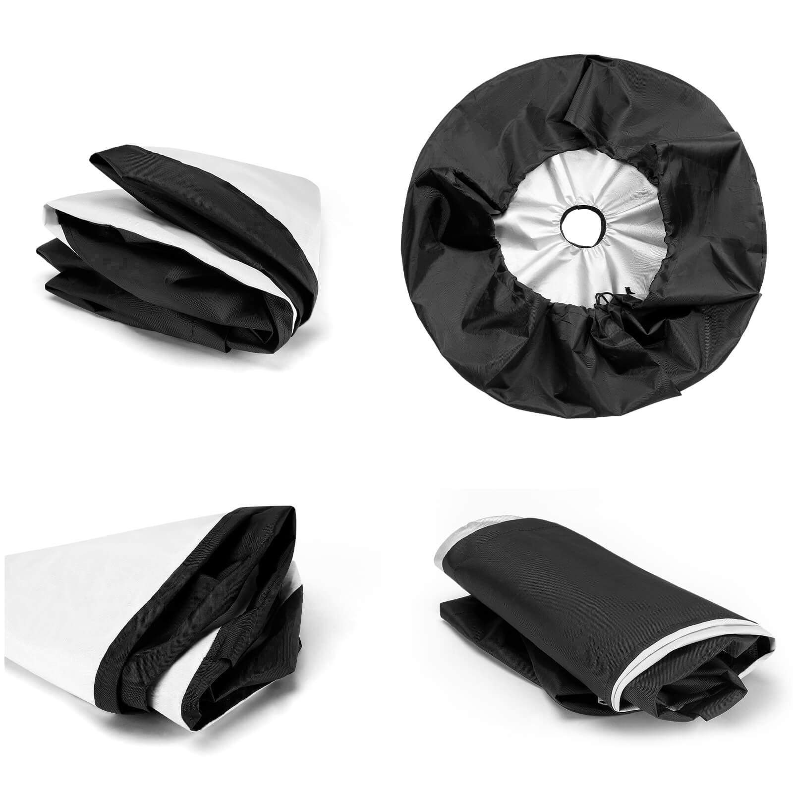 Delerain Spare Tire Cover with Backup Camera Hole Dog Paw Print Wheel Covers Waterproof Dust-Proof UV Sun Universal Fit for RV Trailer RV SUV Truck and Many Vehicle (17 Inch for Diameter 31"-33")
