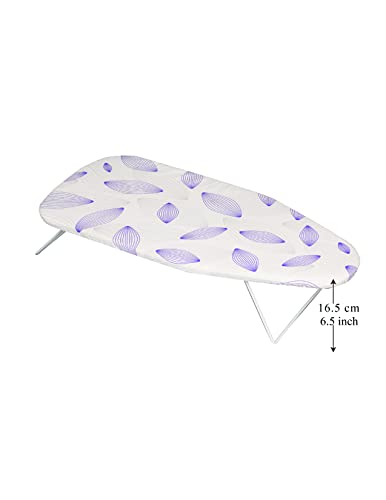 Mabel Home Table Top Ironing Board with Folding Legs, Extra Cover (Leaf)