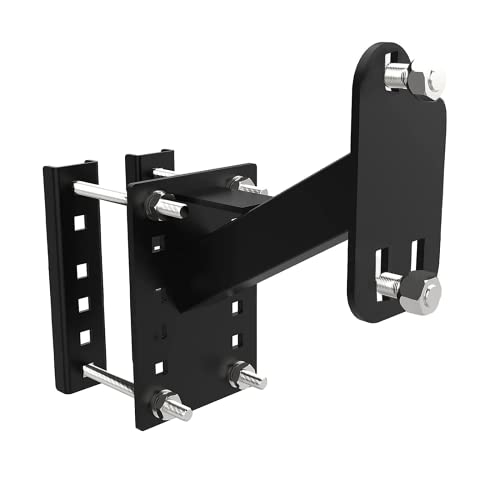 CAT SO RICH Spare Tire Carrier, Spare Tire Mount Bracket for Trailer Boat or Rv, Holds up to 120Lbs, Fits 4 & 5 & 6 Lugs Wheels on 4", 4.5'', 4.75'', 5",5.5",6" or 6.5" Bolt Patterns, Easy to Install