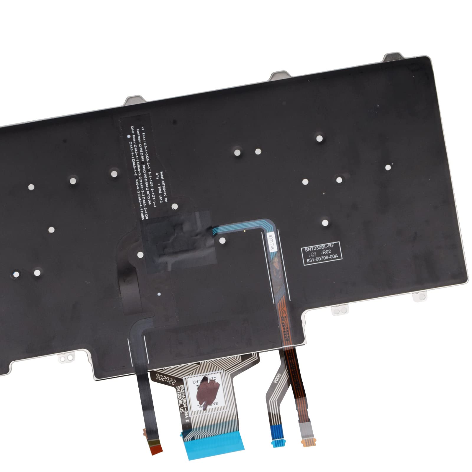 TLBTEK Backlight Keyboard Replacement with Pointer Compatible with Dell Education E5450 E5470 E5480 E7450 P40G E7470 E7480,Latitude 14 5480 5488 5490 5491 7480 7490 Series Laptop