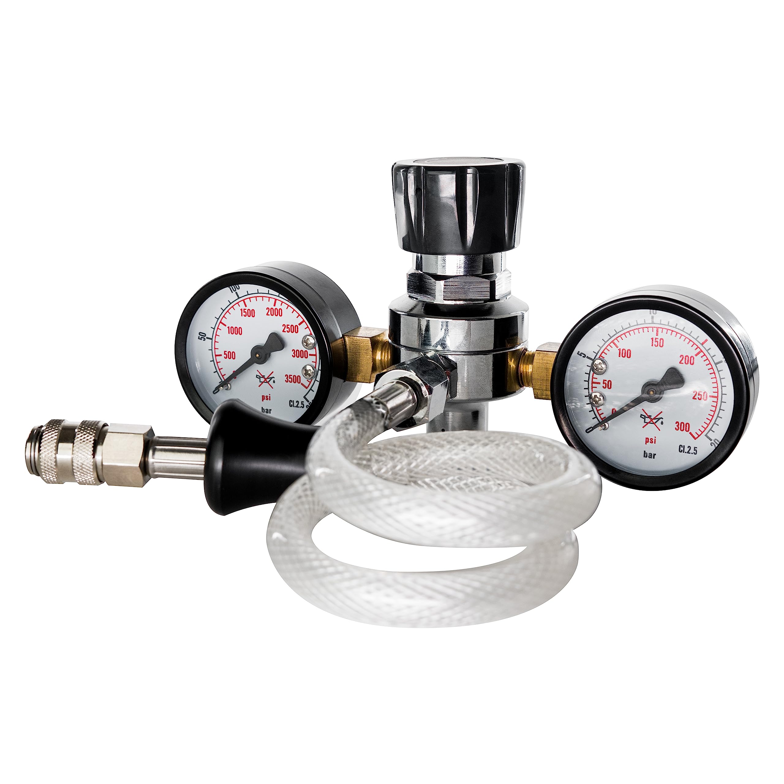 ExoticWhip Universal Pressure Regulator Gauge for Whip It Nitrous Tank 640G, 580G, 615G, 1100G, 2000G (2KG) Nitrous Oxide Chargers and Whipped Cream Dispenser with Whipped Cream Charger
