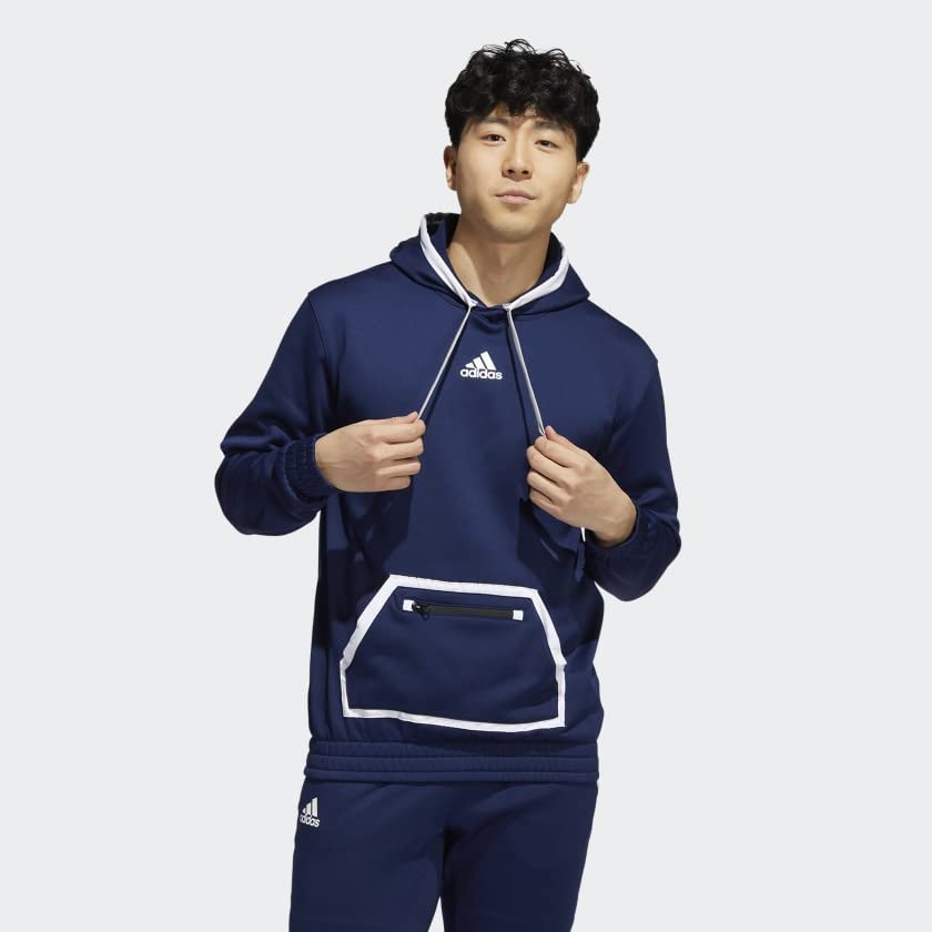 adidas Team Issue Pullover Hoodie Men's, Blue, Size XL
