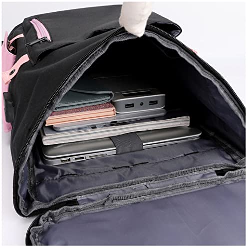 Yunbei Genshin Impact Backpack Hu Tao School Bags Klee Backpack Zhongli Bookbag Qiqi Laptop Daypack (Hu Tao, One Size)