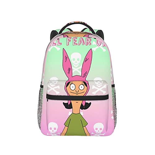 ORPJXIO Backpack Bob's Anime Burgers Double Shoulder Bag for Unisex Laptop Bagpack Large Capacity Travel Backpack for Hiking Work Camping