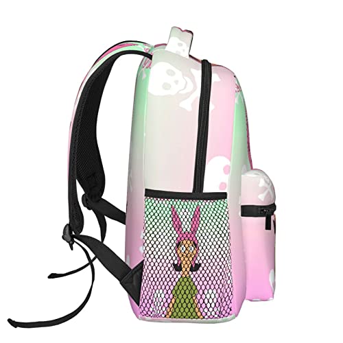 ORPJXIO Backpack Bob's Anime Burgers Double Shoulder Bag for Unisex Laptop Bagpack Large Capacity Travel Backpack for Hiking Work Camping