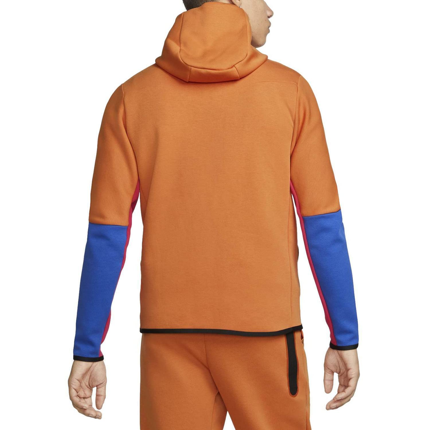 Nike Sportswear Tech Fleece Full-zip Hoodie Mens Size X-Small Hot Curry/Pink/Blue/Black