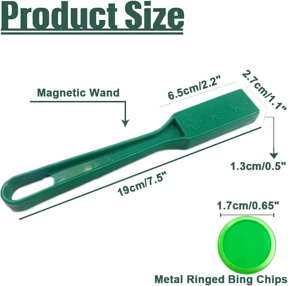 Magnetic Wands and Bingo Chips Set Magnet Wand wtih 100pcs Metal Ringed Discs for Kids School Science STEM Kit Math Learning Accessories(Purple)