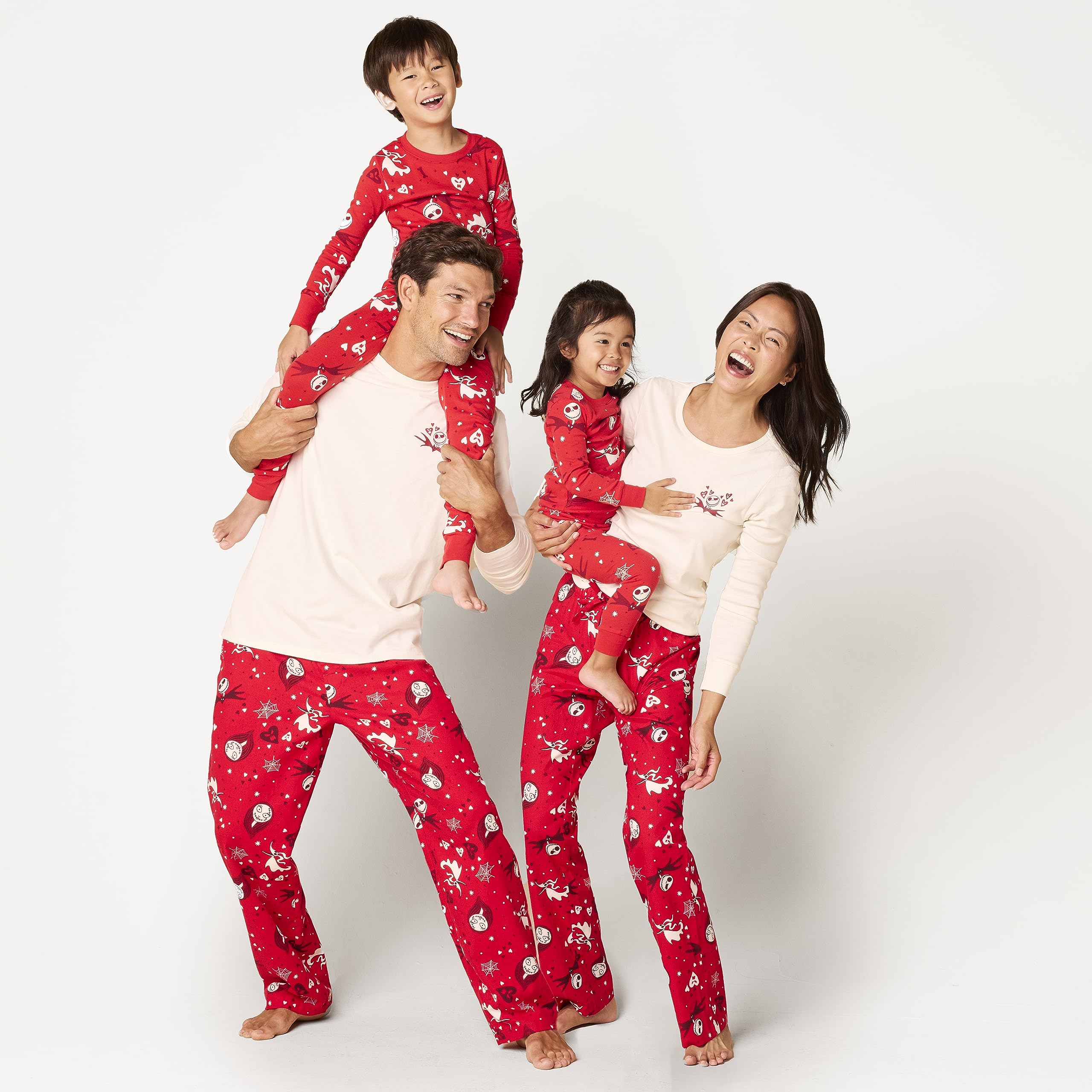 Amazon Essentials Disney | Marvel | Star Wars Women's Flannel Pajama Sleep Sets, Nightmare Valentine - Womens, XX-Large