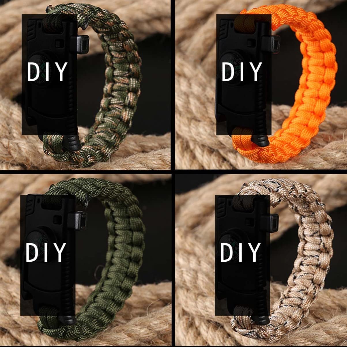 SEWACC 30 Pcs 3 String 3m Length Climbing Utility Cord Survival Umbrella Rope DIY Braiding Rope