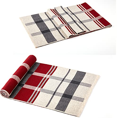 Mailandy Mens Winter Scarf Fashion Formal Soft Scarves Classic Plaid Solid Color Cashmere Scarf for Men