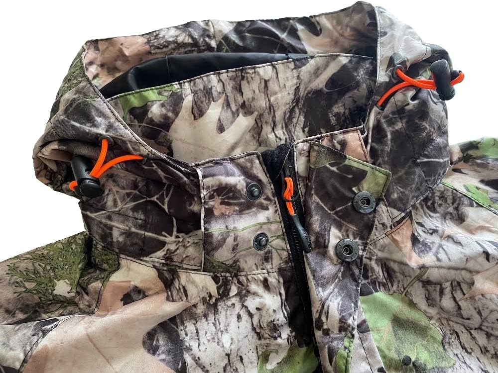 Acme Projects Men's Rain Suit (Jacket + Pants), 100% Waterproof, Breathable, Taped Seam, 10000mm/3000gm, YKK Zipper (as1, alpha, l, regular, regular, Camouflage)