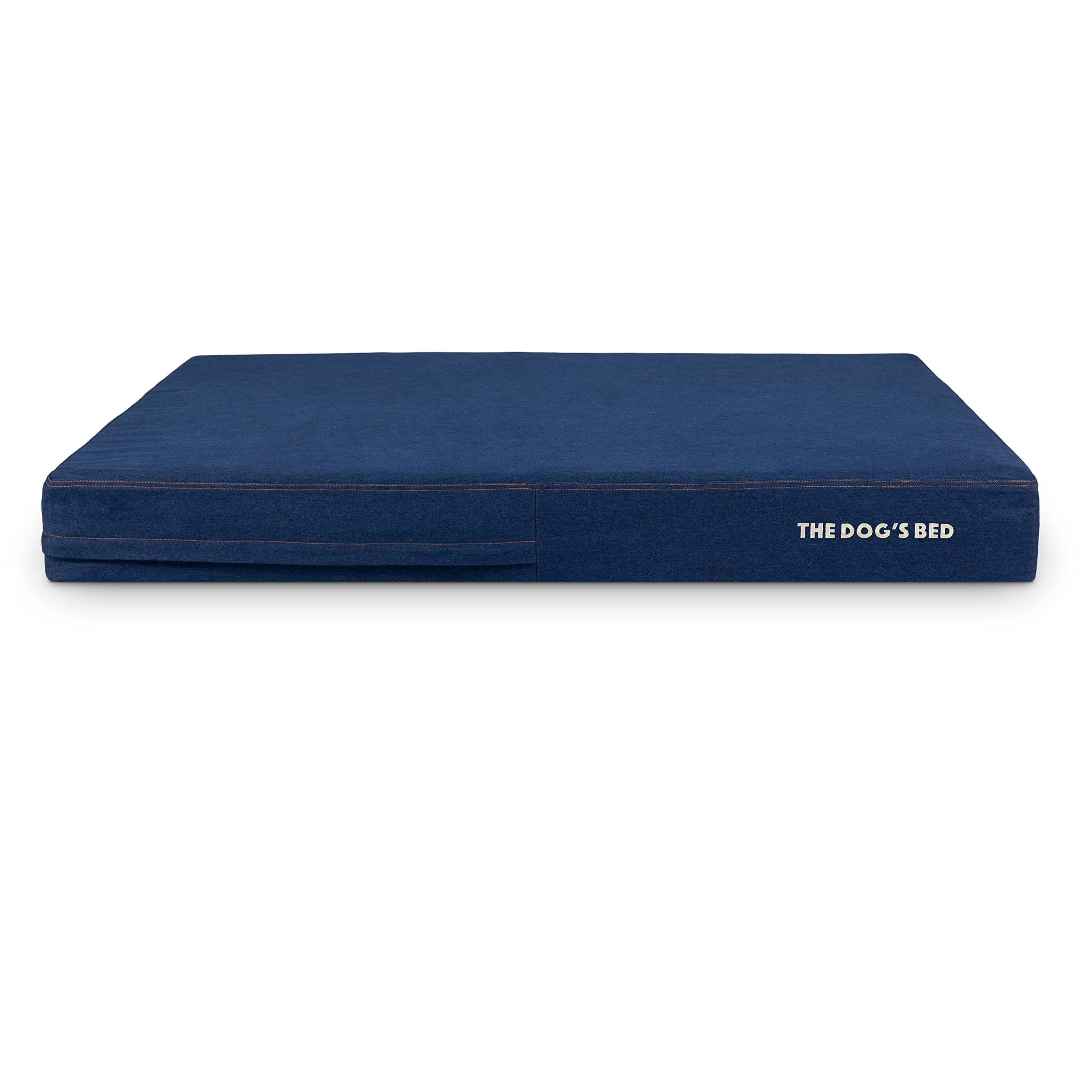 The Dog’s Bed Orthopedic Memory Foam Dog Bed, XXL Blue Denim54x36, Pain Relief for Arthritis, Hip & Elbow Dysplasia, Post Surgery, Lameness, Supportive, Calming, Waterproof Washable Cover