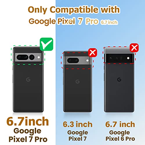 Loheckle for Pixel 7 Pro Case for Women, Designer Cases for Google Pixel 7 Pro with Ring Stand Holder and Lanyard, Stylish Mandala Luxury Cover for Pixel 7 Pro 6.7 Inch