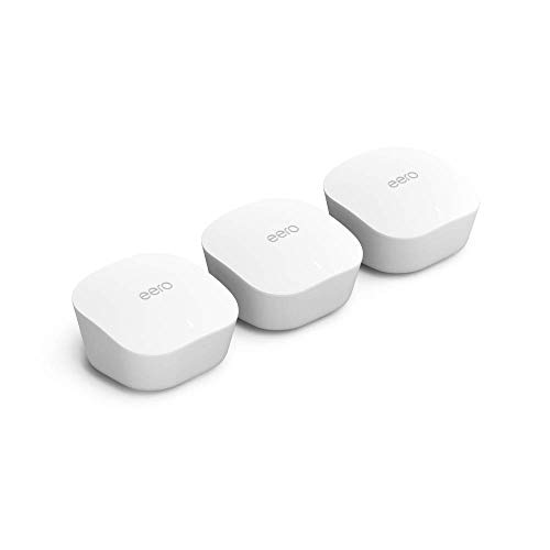 Certified Refurbished Amazon eero mesh WiFi system β for whole-home coverage, 4-pack (3 routers + 1 Amazon smart plug)