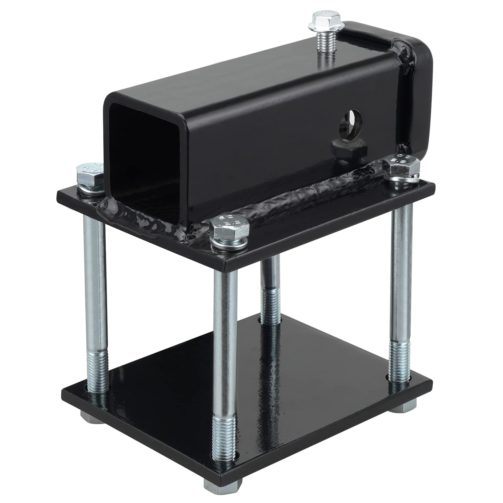 Geksion Bolt-on RV Bumper Hitch Receiver Adapter for 4-4.5'' Beams,2'' Receiver Opening, Trailer Rear Bumper for Camper Bike Racks Cargo Carriers