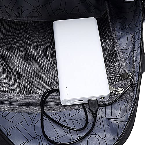 Anime One Piece Character LOGO Printing Luffy Backpack with USB Charging Port Large Capacity Fashion Laptop Backpack (K3-1)