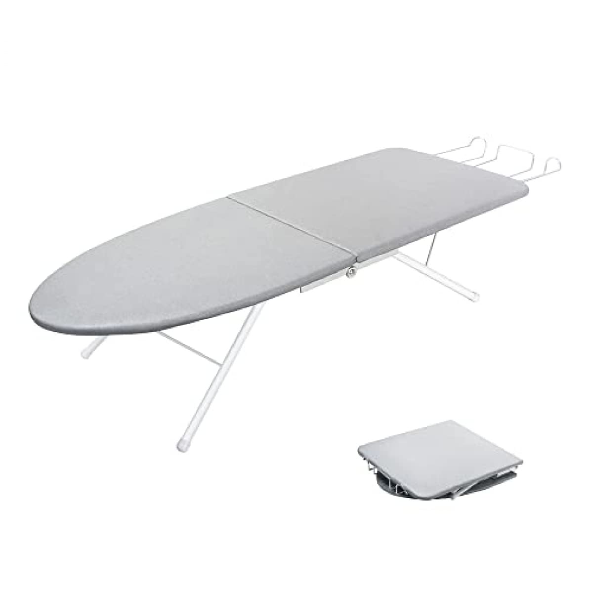 Tabletop Ironing BoardMade Portable Iron Board with Extra Layers Padding, Scorch Resistant Cotton Top, and Foldable Steel Legs with Safety Lock to Easily Store Away