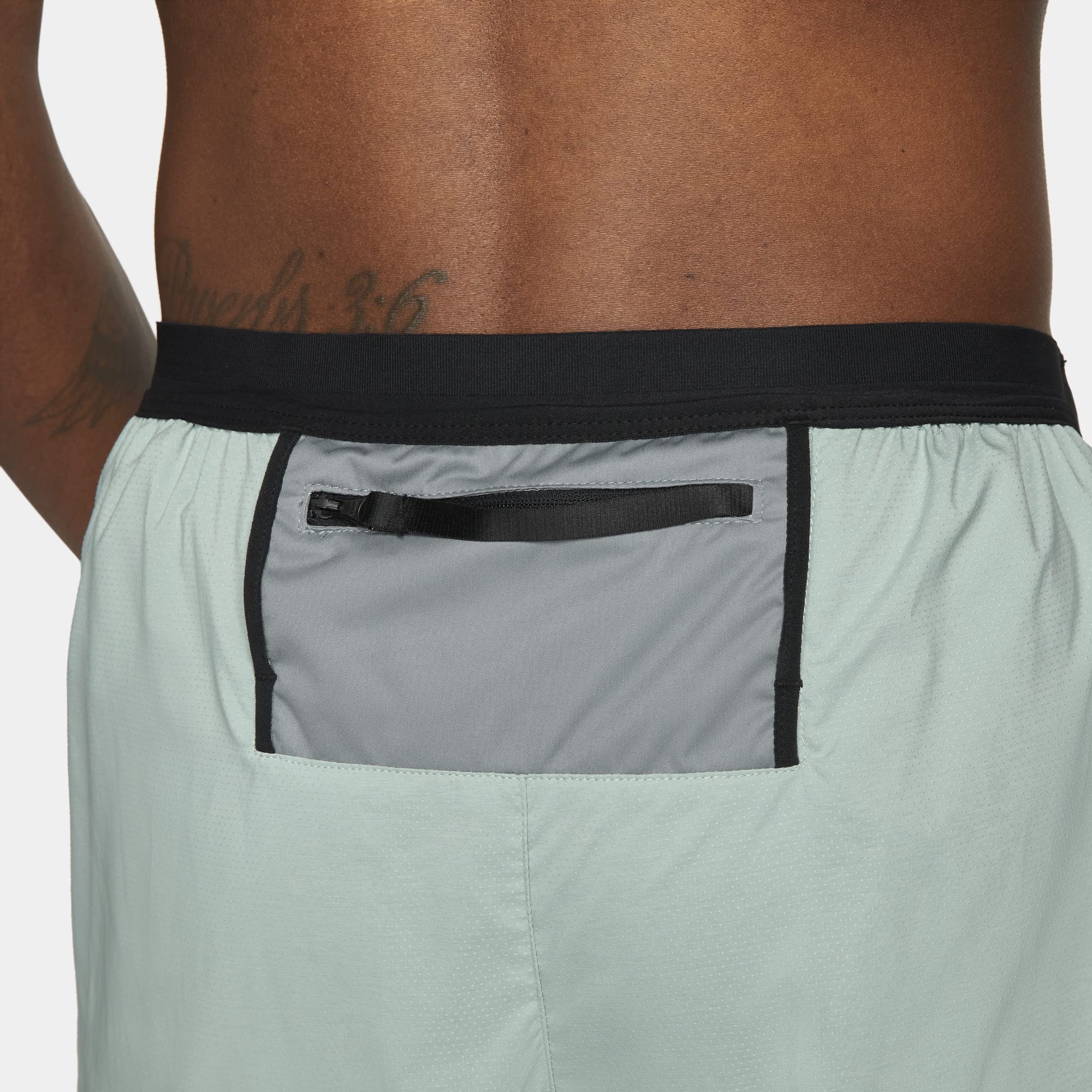 Nike mens Dri-FIT Phenom Elite Knit Trail Running Pant, Dusty Sage/Cool Grey/Laser Blue, Large