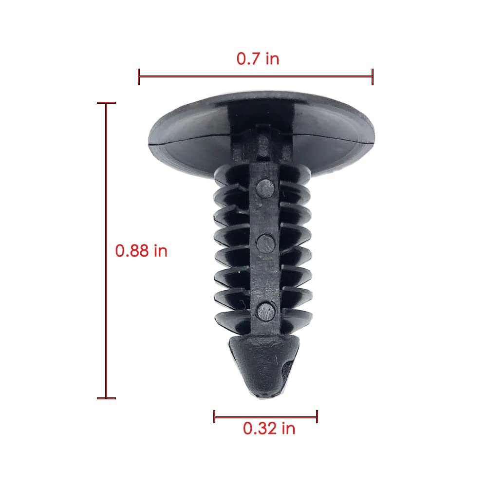 100 pcs Medium Multi-Gauge Rivet, 3/4" Length Patio Strapping Fasteners for Repair Webbing Lawn Chair Lounge for 3/16" or 7/32" Hole(Black)