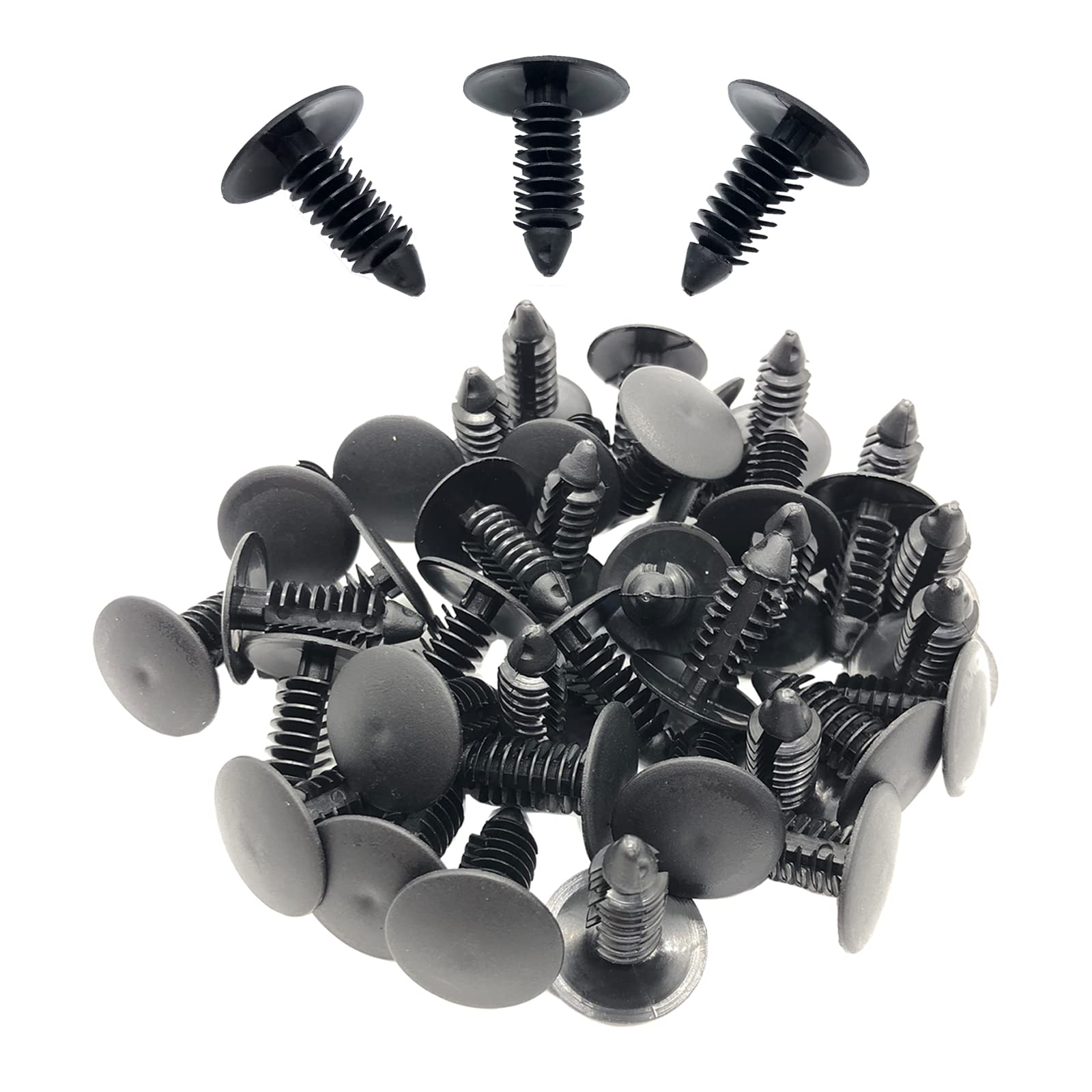 100 pcs Medium Multi-Gauge Rivet, 3/4" Length Patio Strapping Fasteners for Repair Webbing Lawn Chair Lounge for 3/16" or 7/32" Hole(Black)