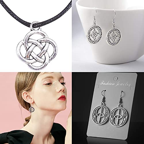 SUNNYCLUE 20Pcs Celtic Knot Charms Pagan Charms Pendants Antique Silver Charms DIY Jewelry Making Bracelets Necklace for Beginners Adults