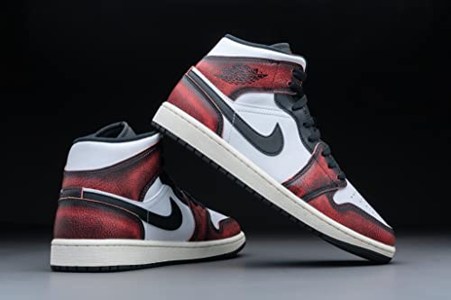 Nike AIR Jordan 1 MID SE Black/Infrared 23/White-SAIL DV9565 006 Men's Size 9