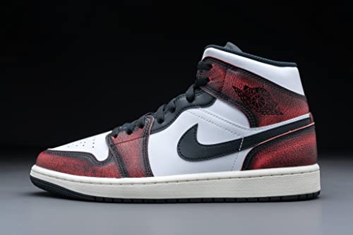 Nike AIR Jordan 1 MID SE Black/Infrared 23/White-SAIL DV9565 006 Men's Size 9