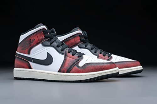 Nike AIR Jordan 1 MID SE Black/Infrared 23/White-SAIL DV9565 006 Men's Size 9