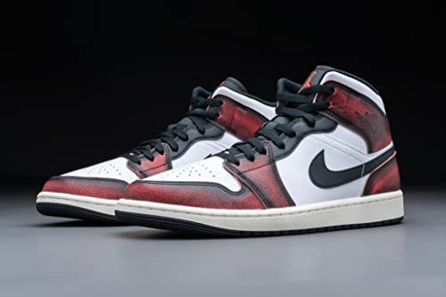 Nike AIR Jordan 1 MID SE Black/Infrared 23/White-SAIL DV9565 006 Men's Size 9