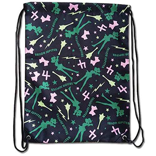 Sailor Moon Drawstring Backpack - Sailor Jupiter Pattern