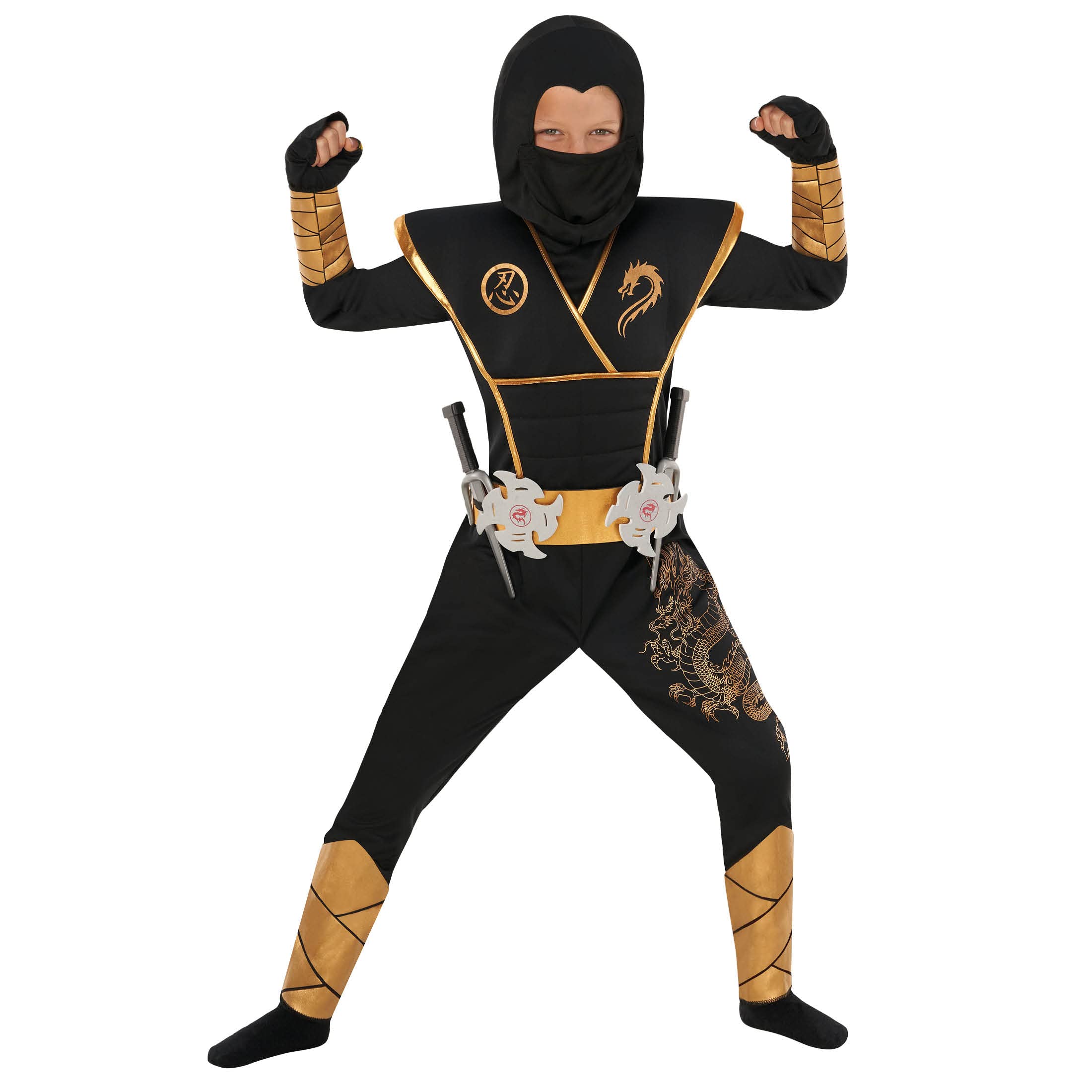 Morph Gold Ninja Costume Kids Boys Ninja Costume Halloween Costumes For Boys Kids Ninja Outfit Ninja Suit With Accessories