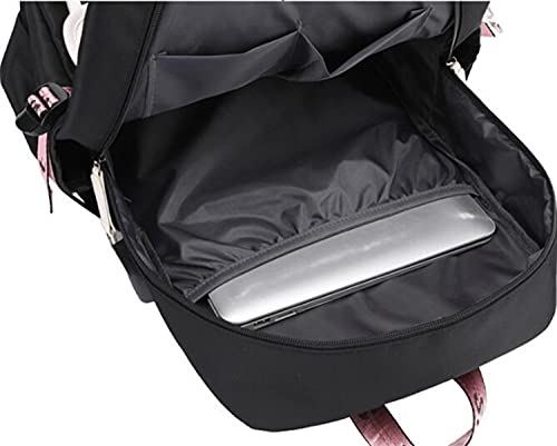 WANHONGYUE Gudetama Anime Backpack Laptop School Bag Student Bookbag Cosplay Daypack Rucksack Bag with USB Charging Port 1200/14