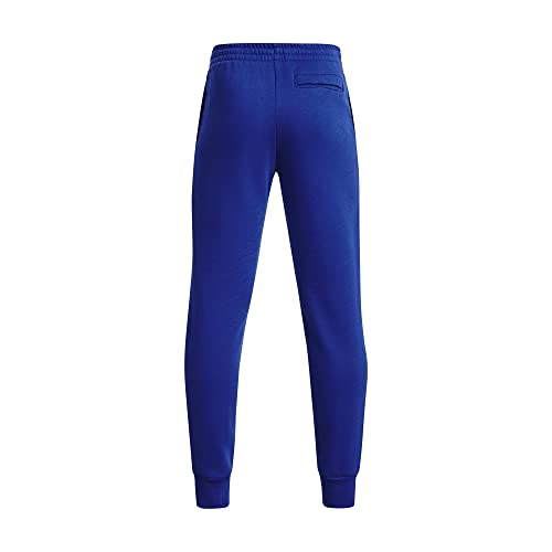 Under Armour Boys Rival Fleece Joggers, (400) Royal / / White, Medium