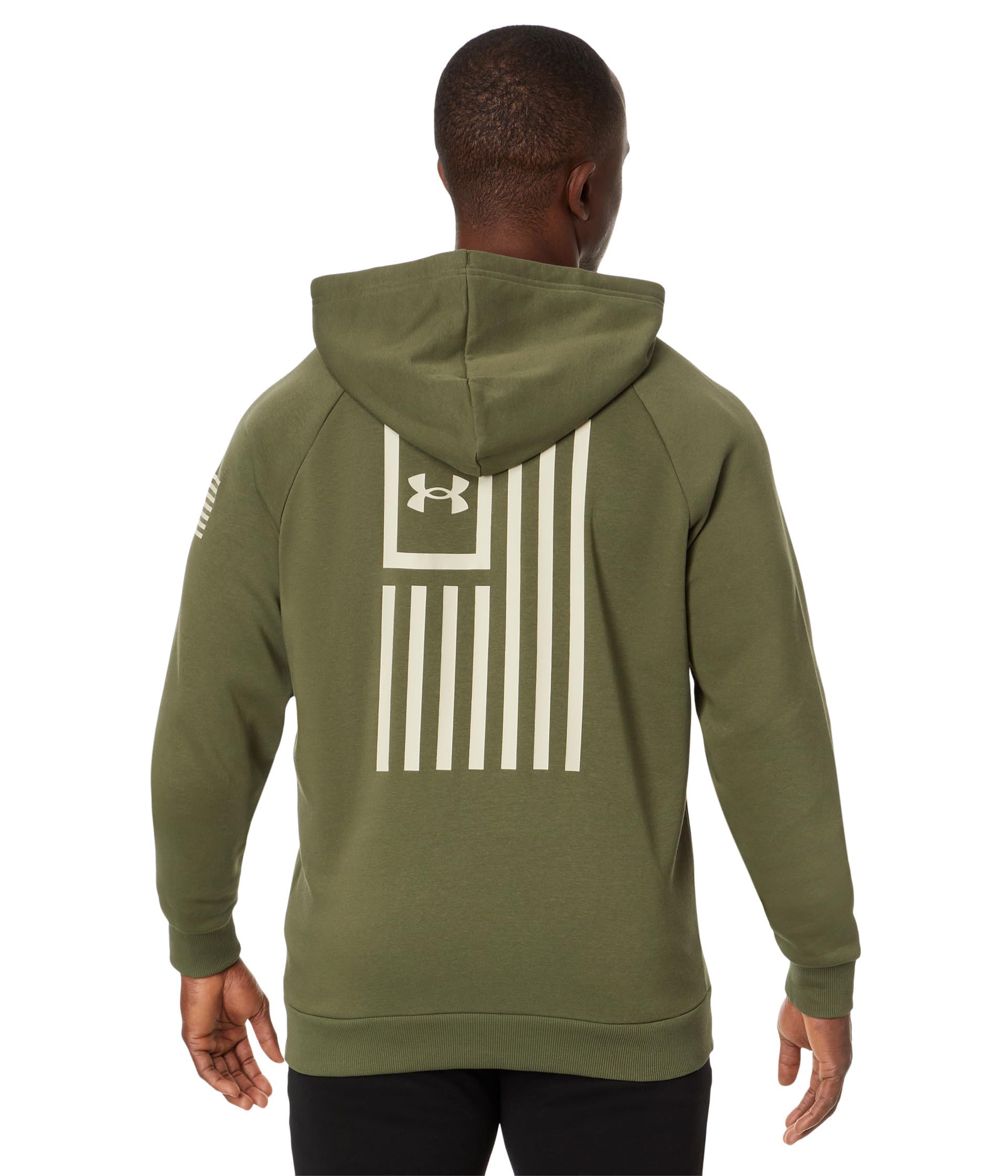 Under Armour mens Freedom Flag Fleece Hoodie, (390) Marine OD Green / / Desert Sand, XX-Large