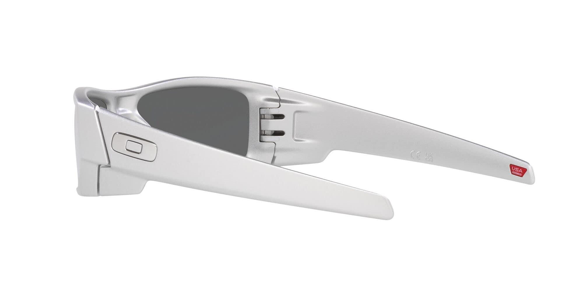 Oakley Men's Oo9014 Gascan Rectangular Sunglasses, X Silver/Prizm Black Polarized, 60 mm