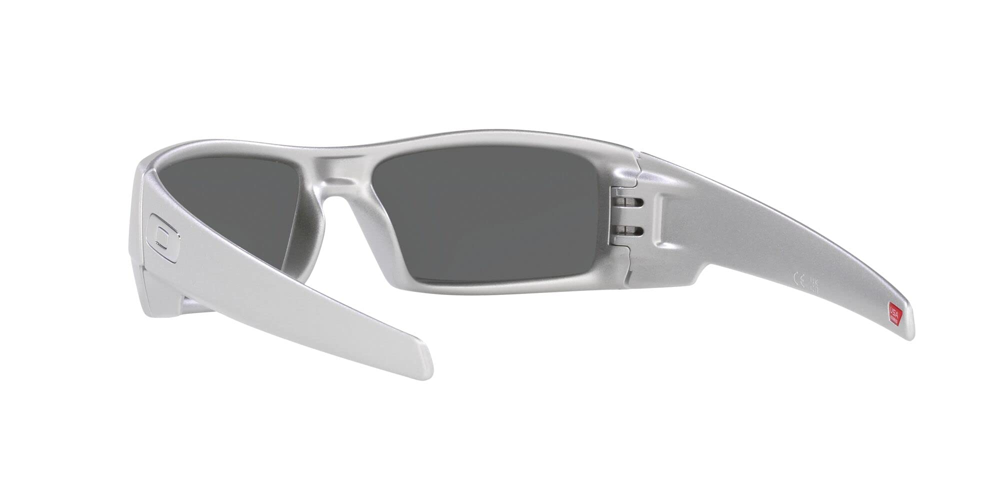 Oakley Men's Oo9014 Gascan Rectangular Sunglasses, X Silver/Prizm Black Polarized, 60 mm