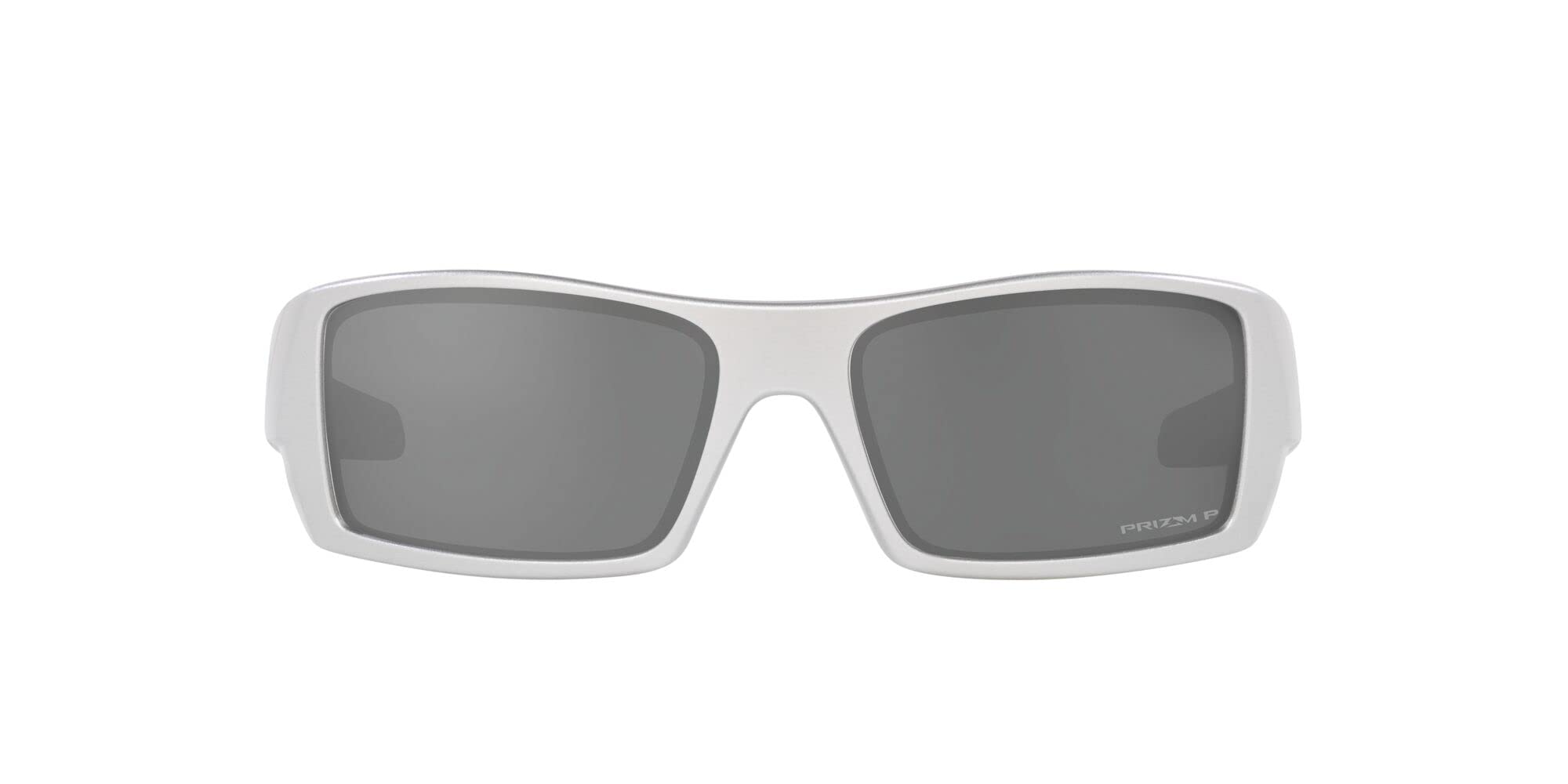 Oakley Men's Oo9014 Gascan Rectangular Sunglasses, X Silver/Prizm Black Polarized, 60 mm