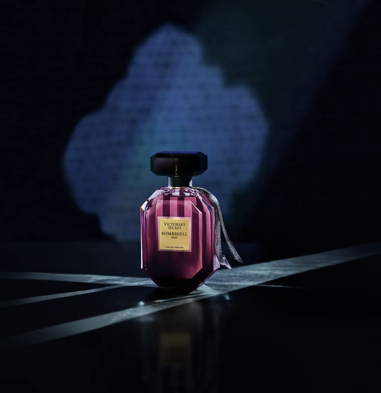 Victoria's Secret Bombshell Oud Eau de Parfum, Notes of Spice, Pink Saffron & Peony, Perfumes for Women (1.7 oz)