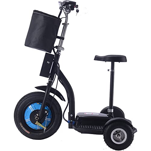 MotoTec Electric Mobility Trike 48v 750w Lithium, Black (MT-TRK-750-Lithium_Black)