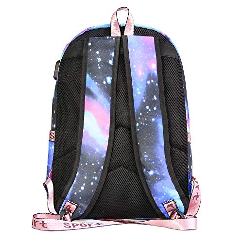 Technoblade Laptop Backpack College Bookbag for Women Men Travel Backpack School Backpack with USB Charging Port (Black 3)