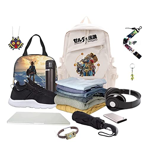 JKCUYTR 6pc anime backpack travel multipurpose backpack Waterproof casual Laptop Backpack(nylon18in)